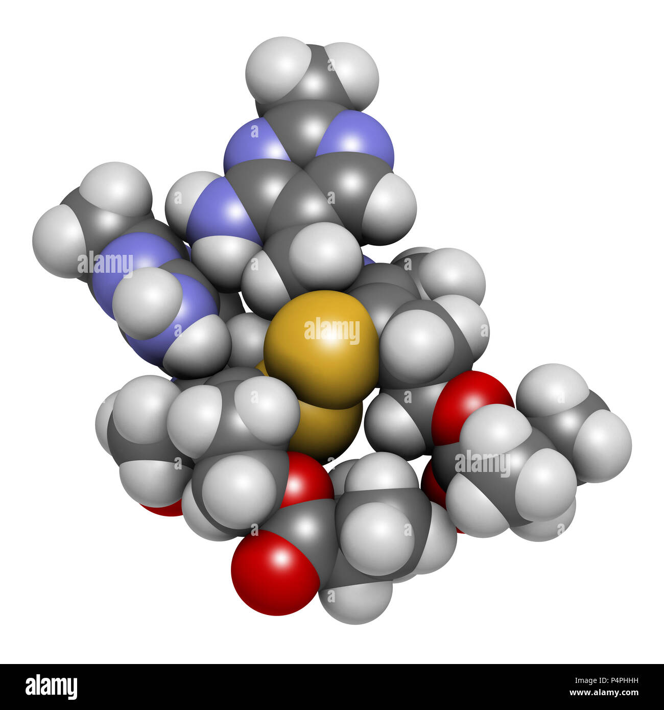 Sulbutiamine asthenia drug molecule. Also used in nutritional ...