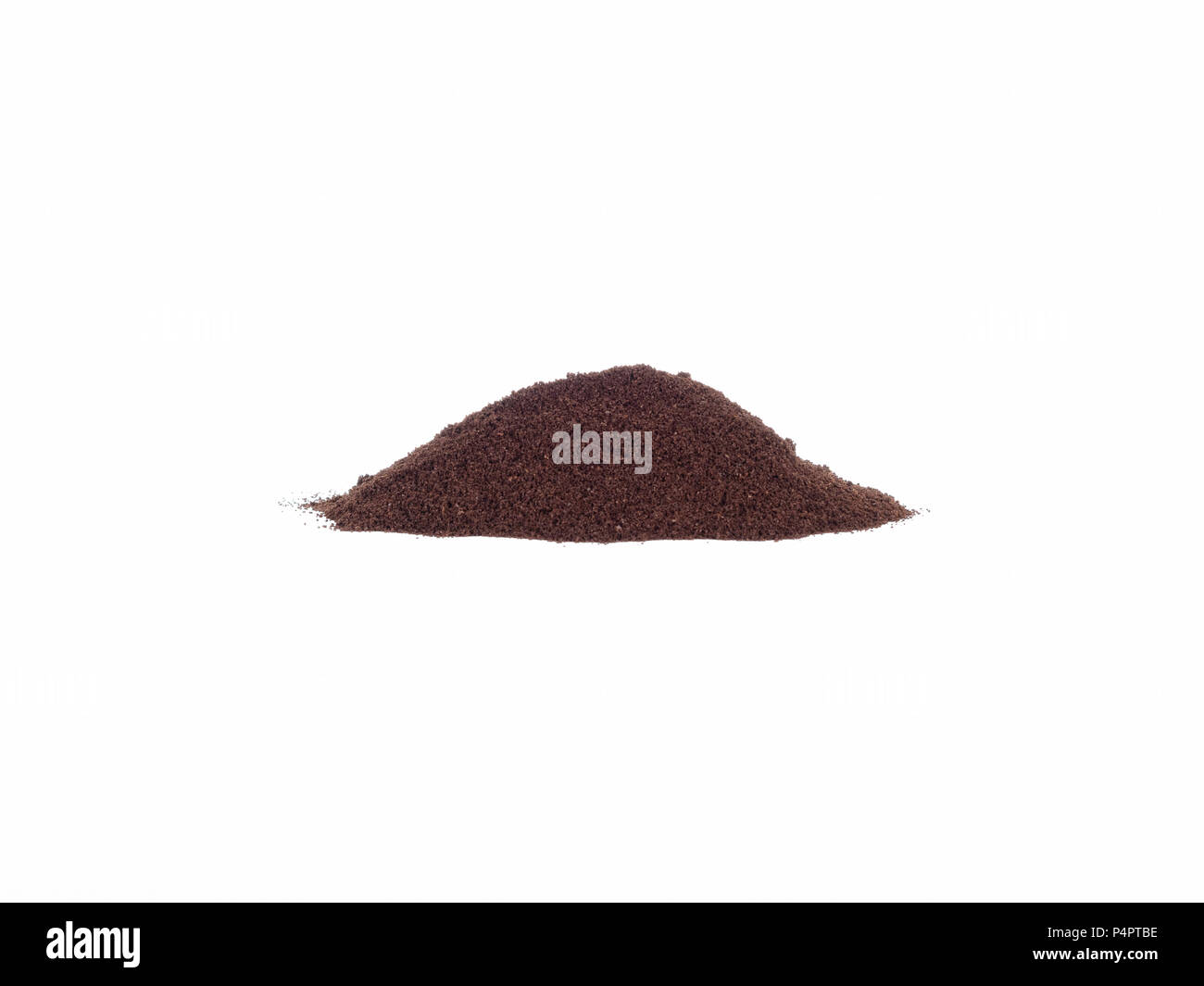 White background coffee grounds Cut Out Stock Images & Pictures - Alamy