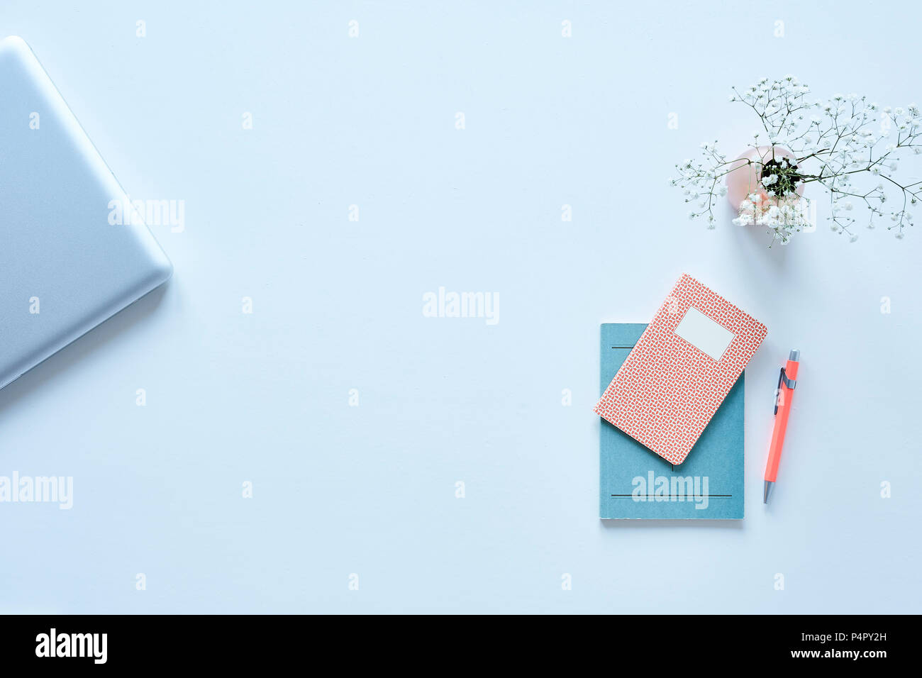 white design desktop space for creativity Stock Photo - Alamy