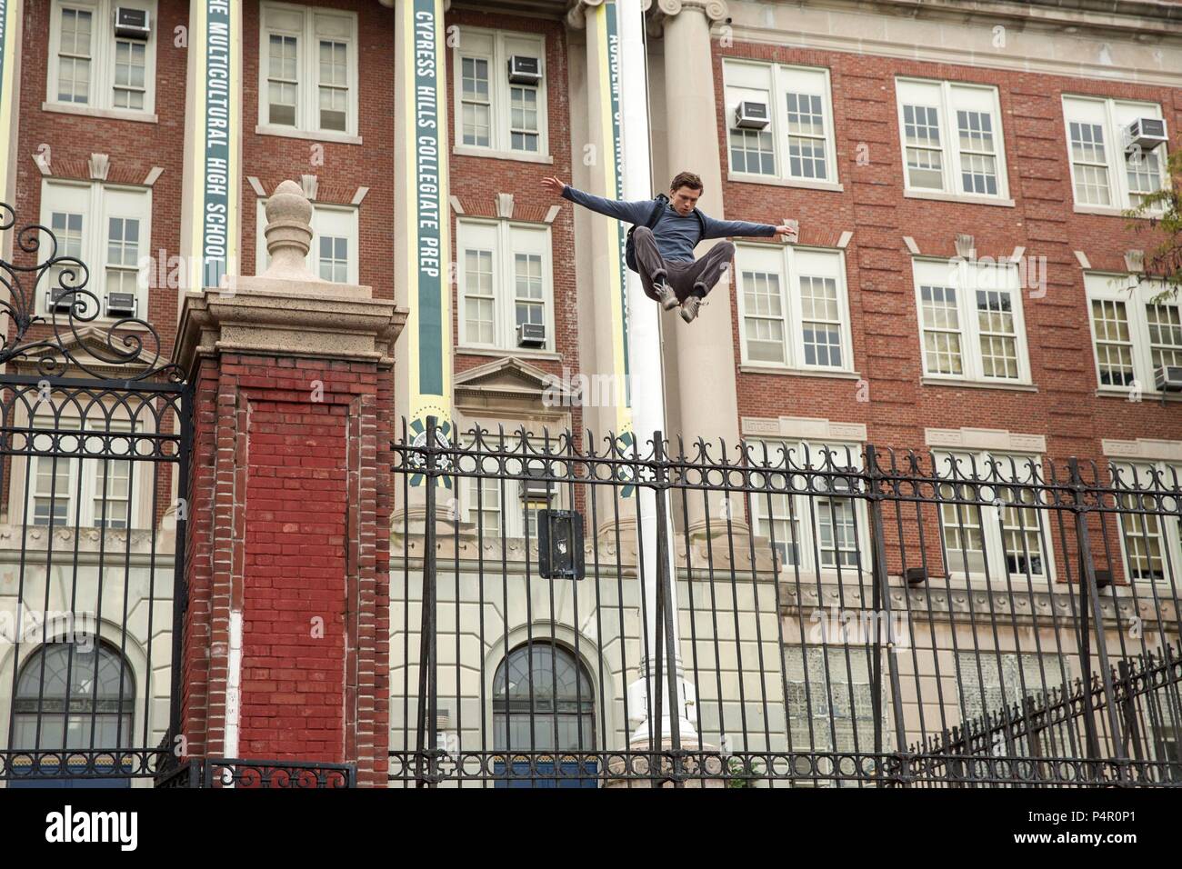 Tom holland stars spider man columbia pictures spider man hi-res stock ...