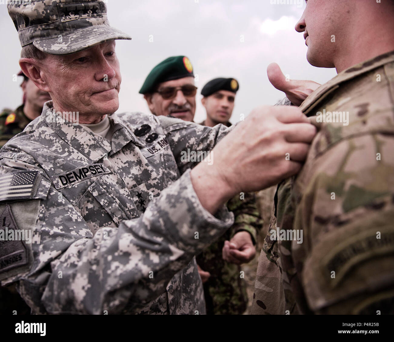 U.S. Army Gen. Martin Dempsey, left, the chairman of the Joint Chiefs ...