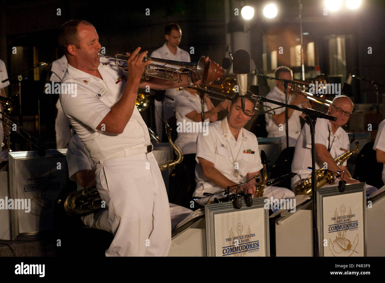 WASHINGTON, D.C. (June 5, 2012) MU1 Tim Stanley performs a solo on ...