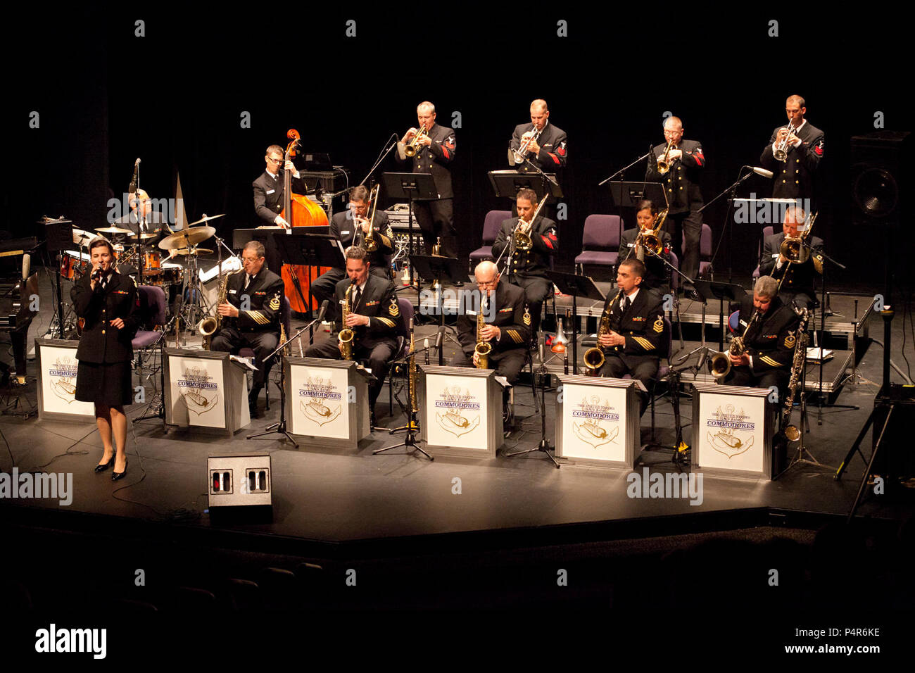 Columbia, Md. (October 5, 2012 ) Vocalist MU1 Casey Elliott performs ...