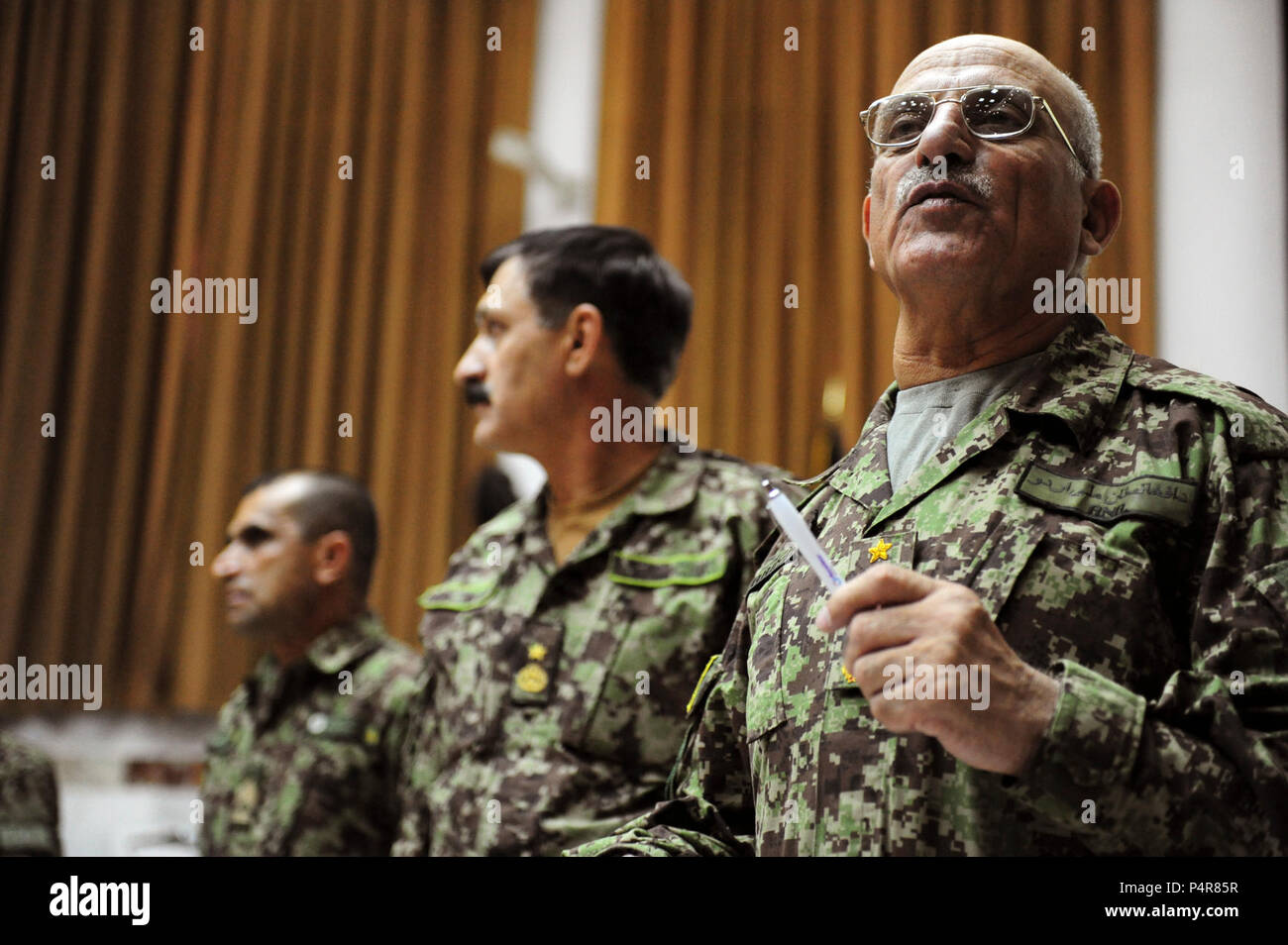 KABUL - Afghan National Army Gen. Shir Mohammad Karimi, Chief of Staff ...