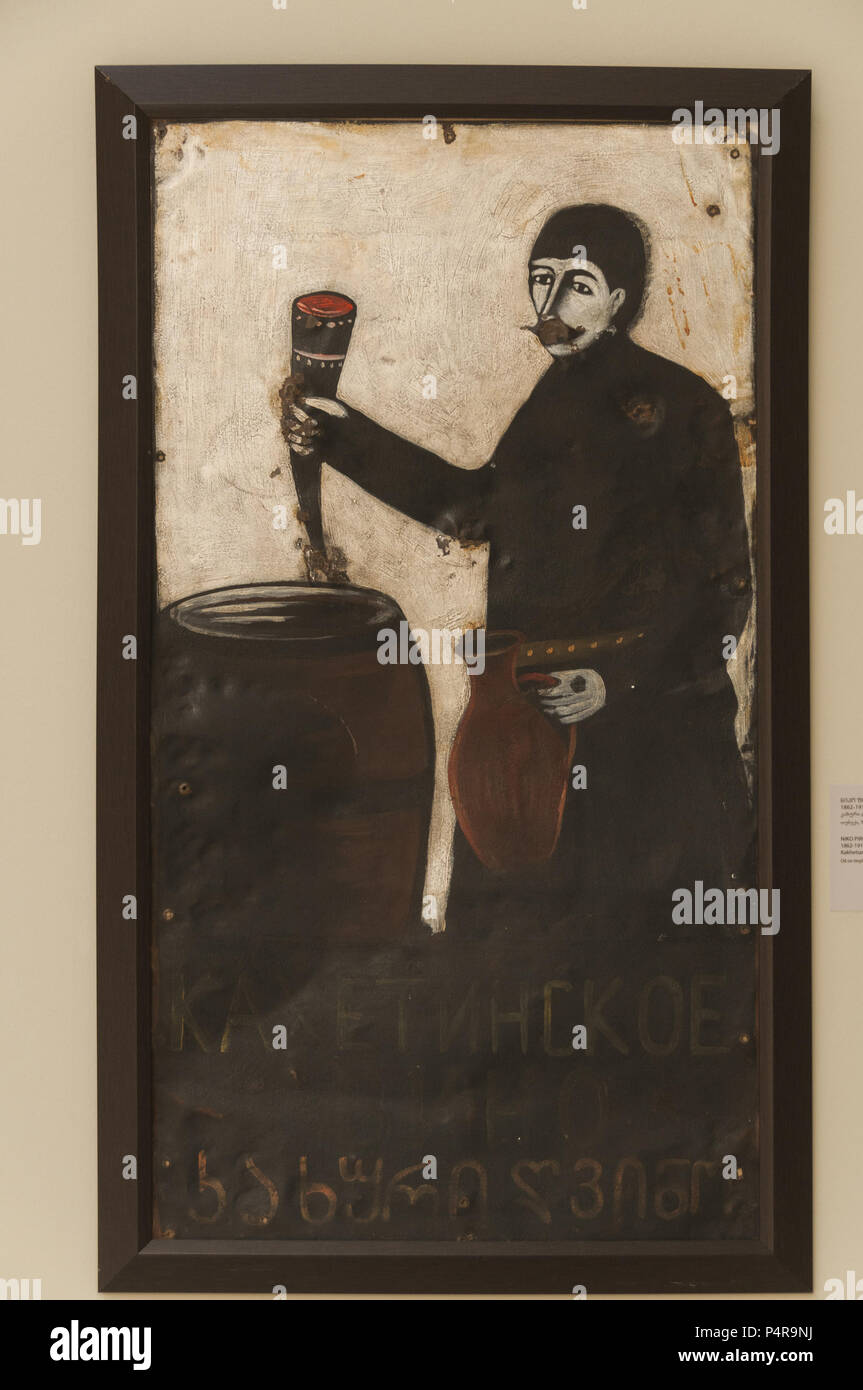 Georgia, Tbilisi, National Gallery, painting by famous Georgian artist ...