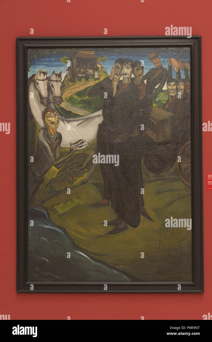 Georgia, Tbilisi, National Gallery, painting by famous Georgian artist ...