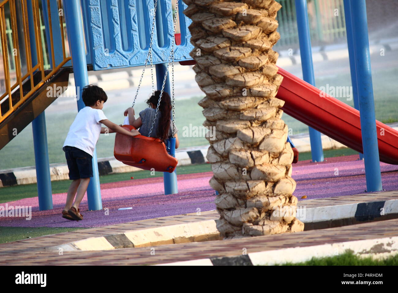 kids playing at the playground Stock Photo - Alamy
