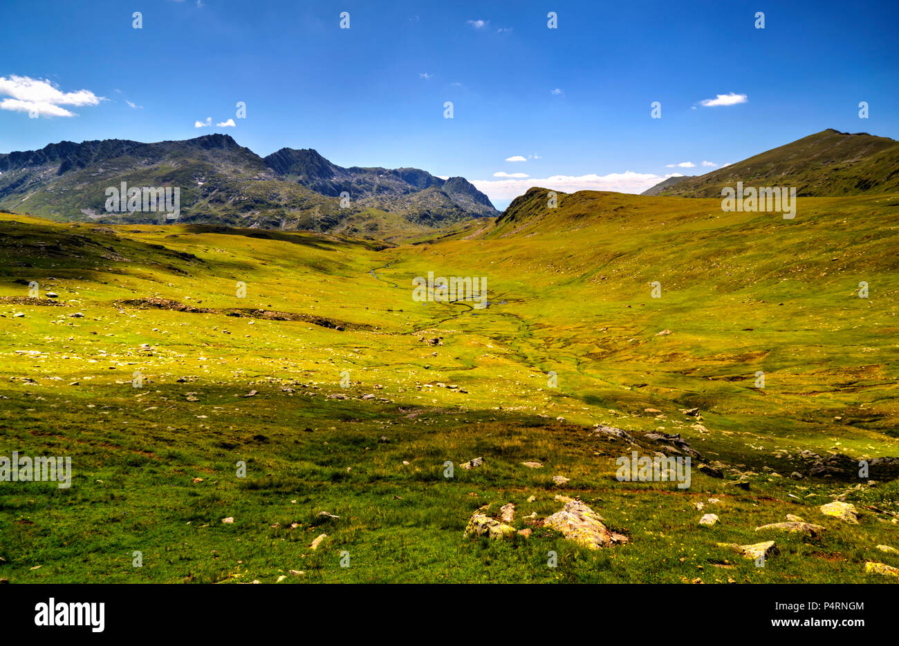 Beautiful landscape in the high mountain Stock Photo - Alamy
