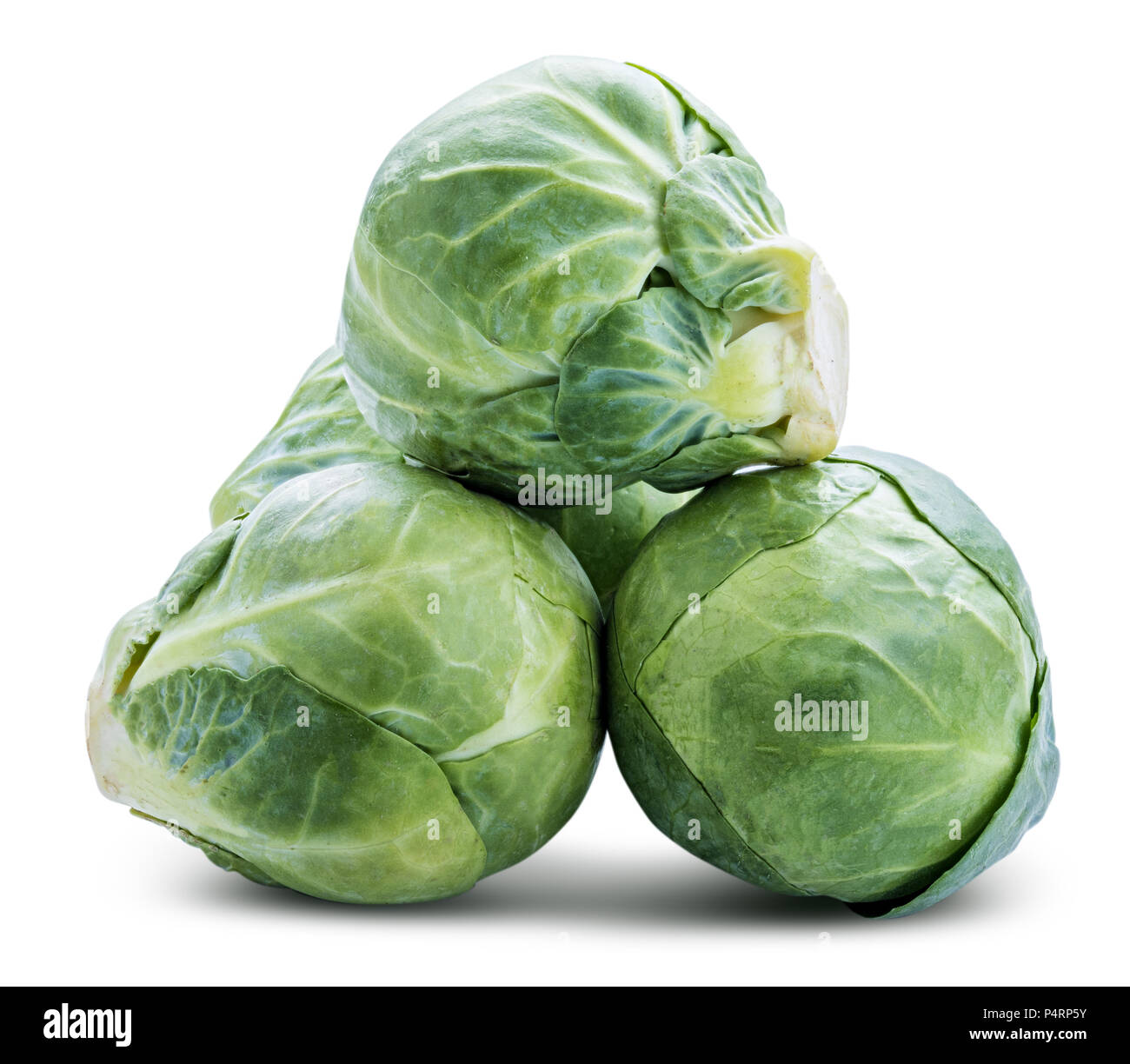 Brussels sprouts isolated on white background Stock Photo - Alamy