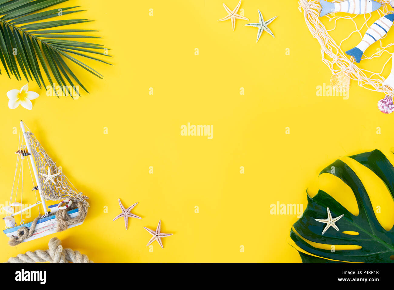 Summer flat lay scenery Stock Photo - Alamy