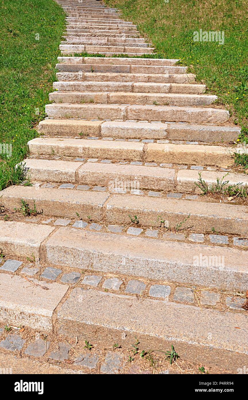 stair and grass Stock Photo - Alamy