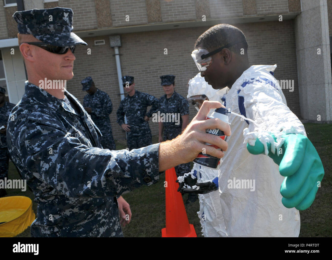 U.S. Navy Master-at-Arms 2nd Class Jason Qualls, assigned to the ...