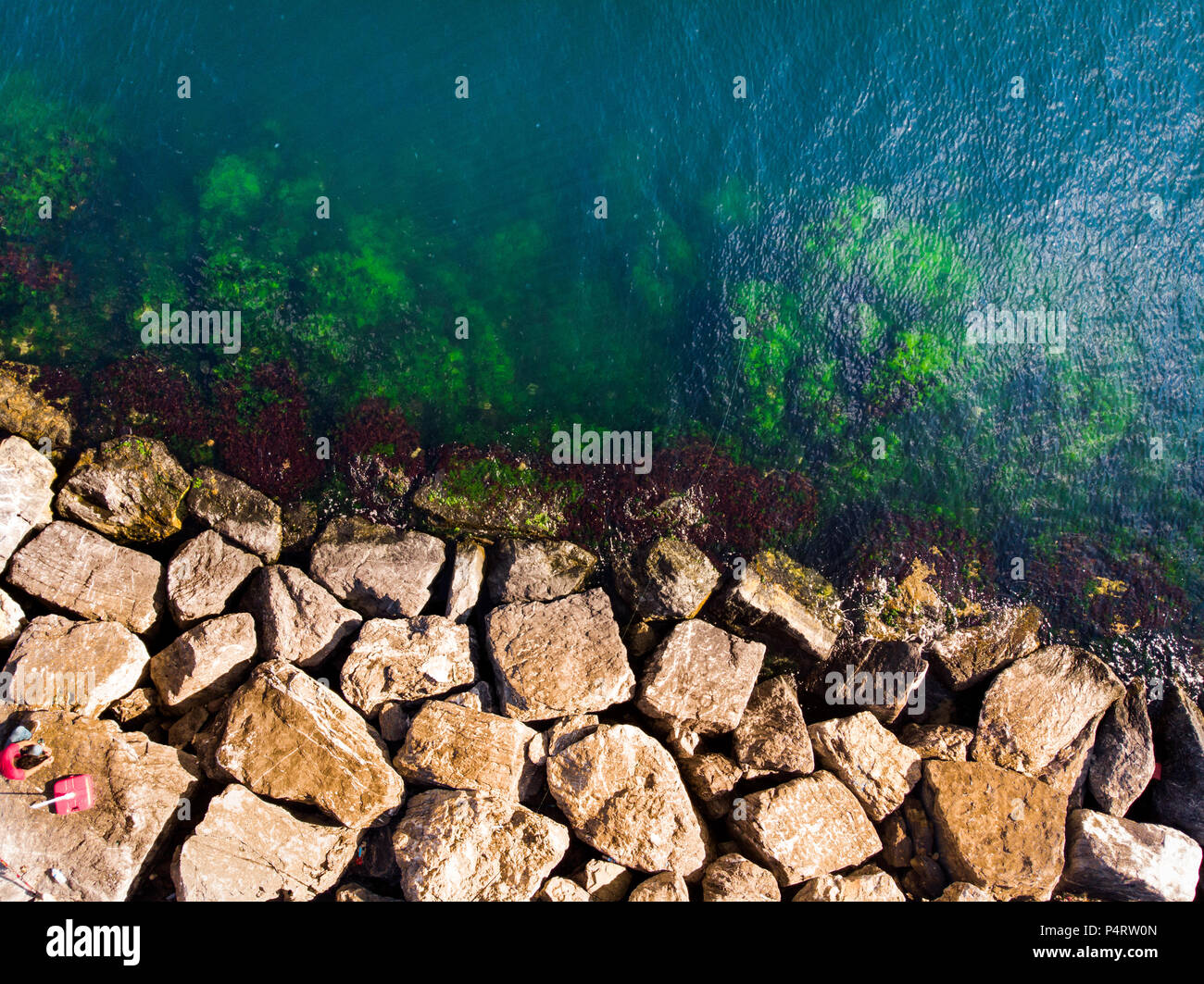 Top view blue shallow water hi-res stock photography and images - Alamy