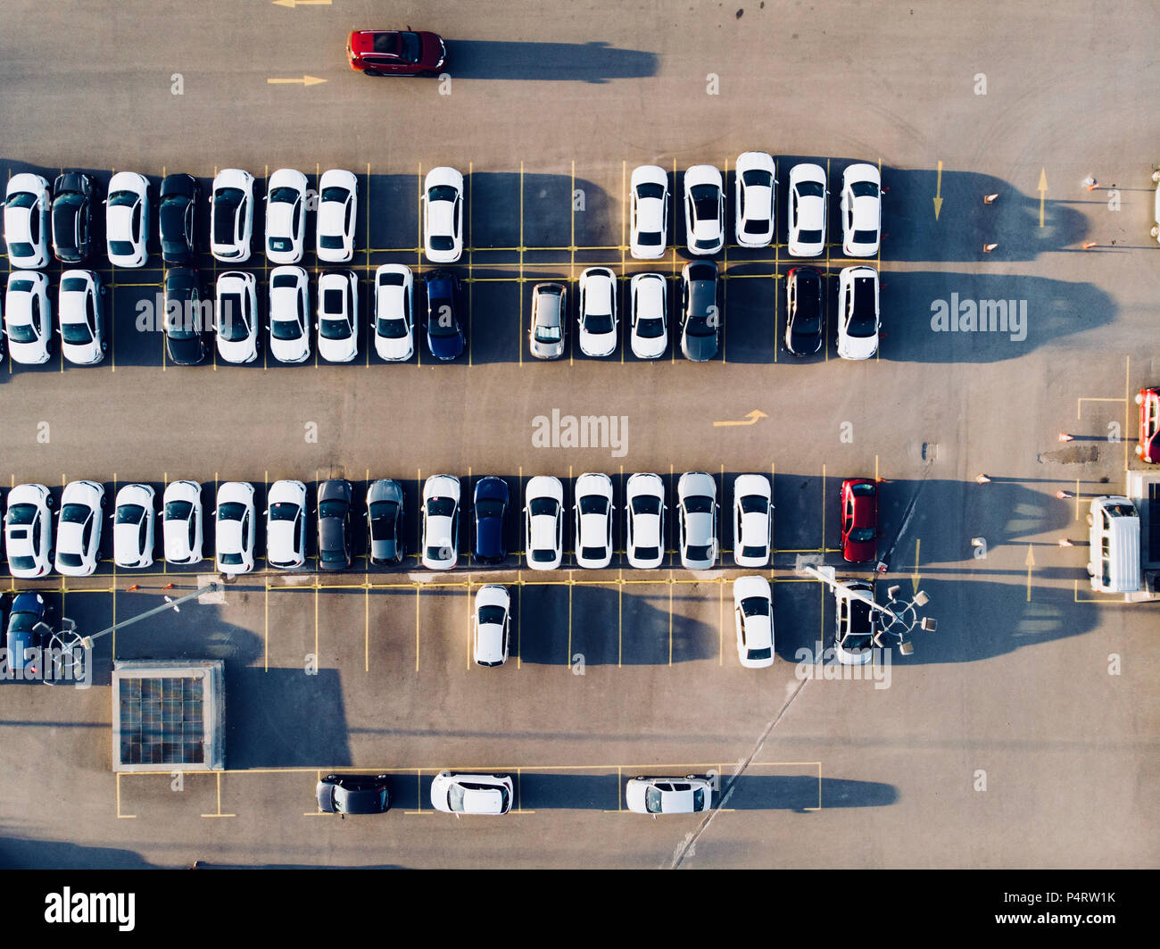Car park with empty parking lots hi-res stock photography and images ...