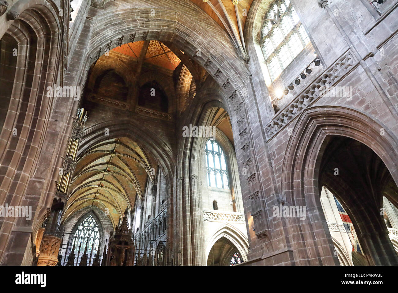 Chester cathedral interior hi-res stock photography and images - Alamy