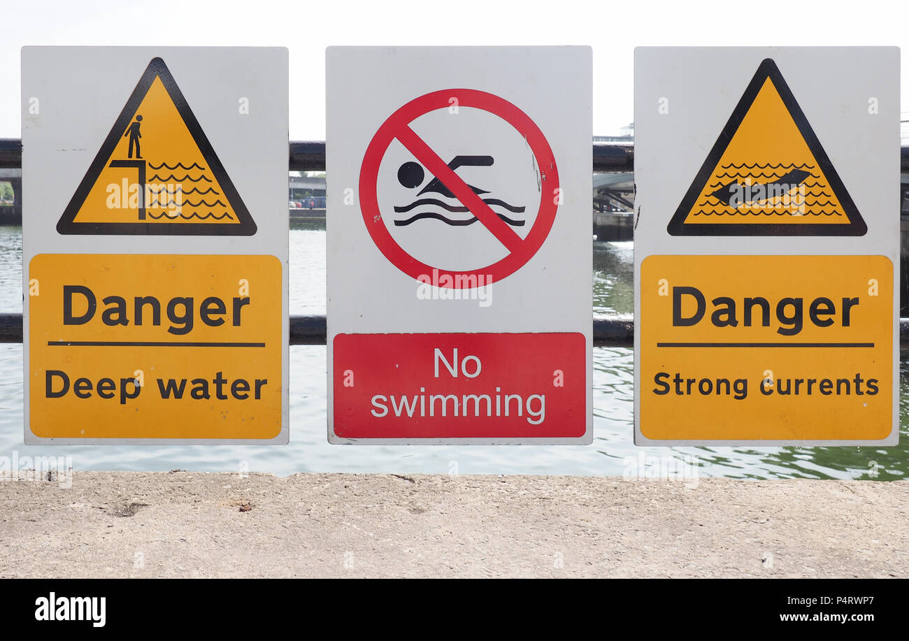 Danger deep water hi-res stock photography and images - Alamy