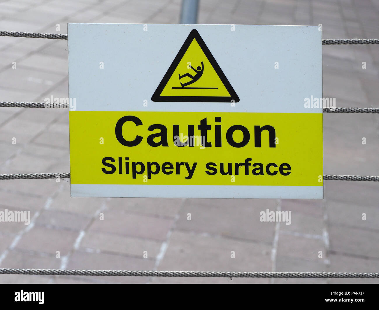 Caution slippery surface sign hi-res stock photography and images - Alamy