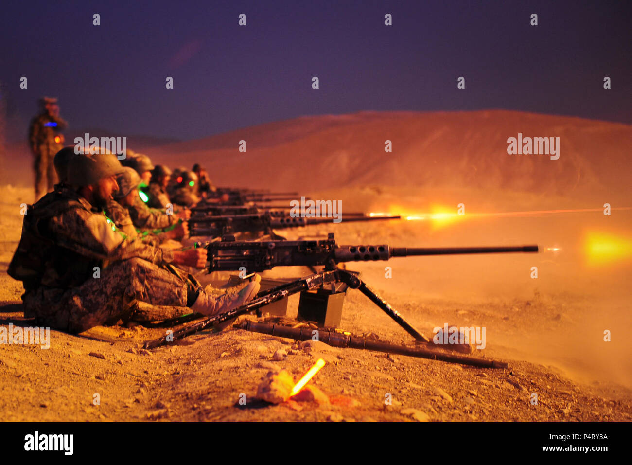KABUL - Afghan National Army recruits fire the .50 cal. Heavy Machine ...