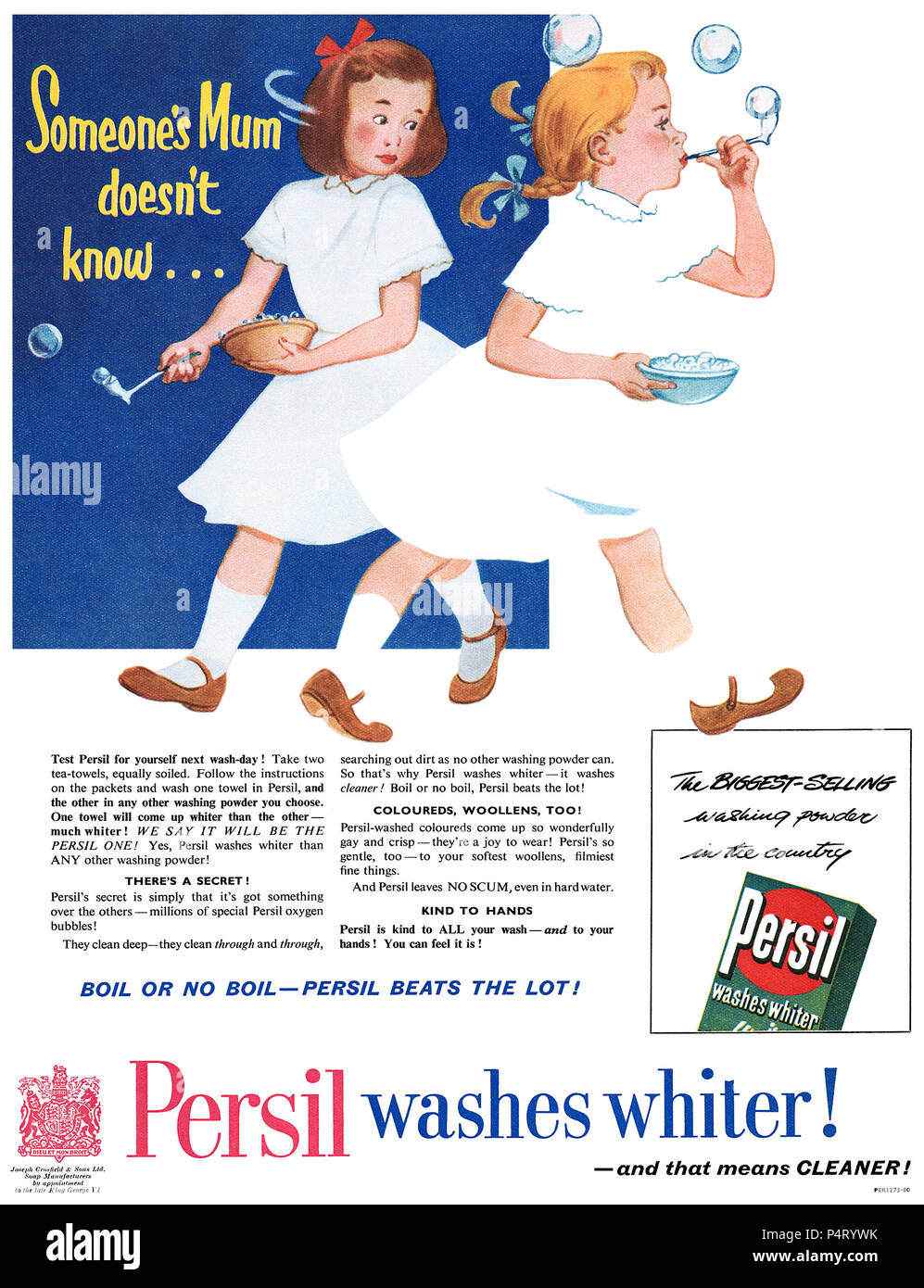 Persil advert 1950s hi-res stock photography and images - Alamy
