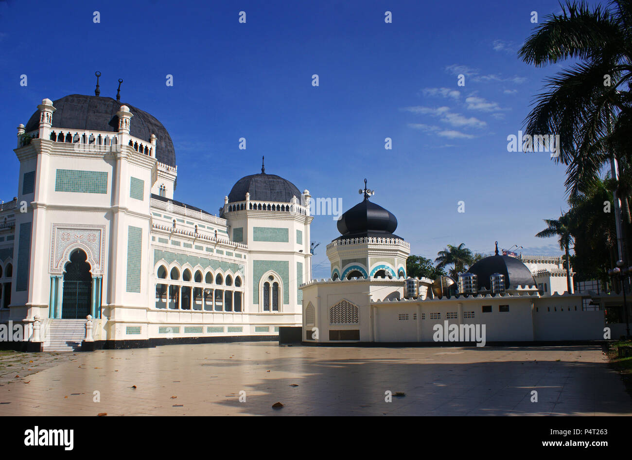Masjid Raya Al Mashun Mosque, Medan, North Sumatera, Indonesia Stock ...