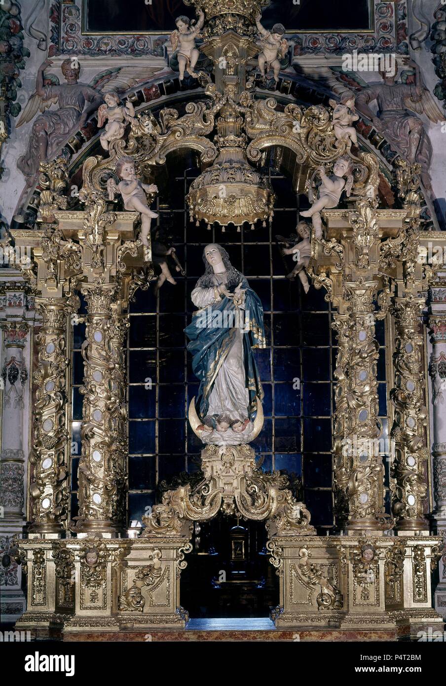 RETABLO MAYOR-INMACULADA. Author: José de Mora (c. 1642-1724). Location ...