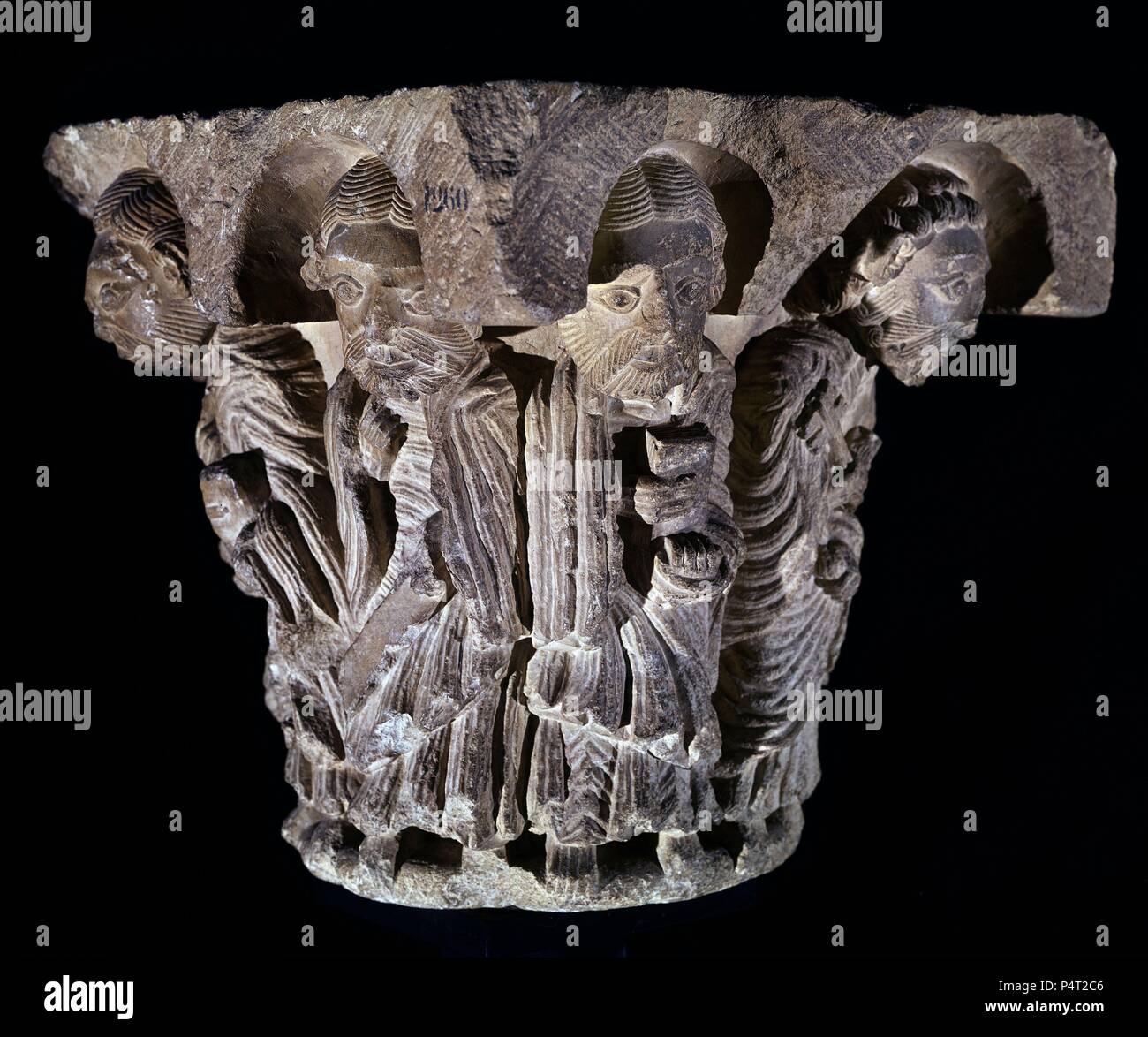 CAPITEL ROMANICO DE SAHAGUN. Location: ARCHAEOLOGICAL MUSEUM, LEON ...