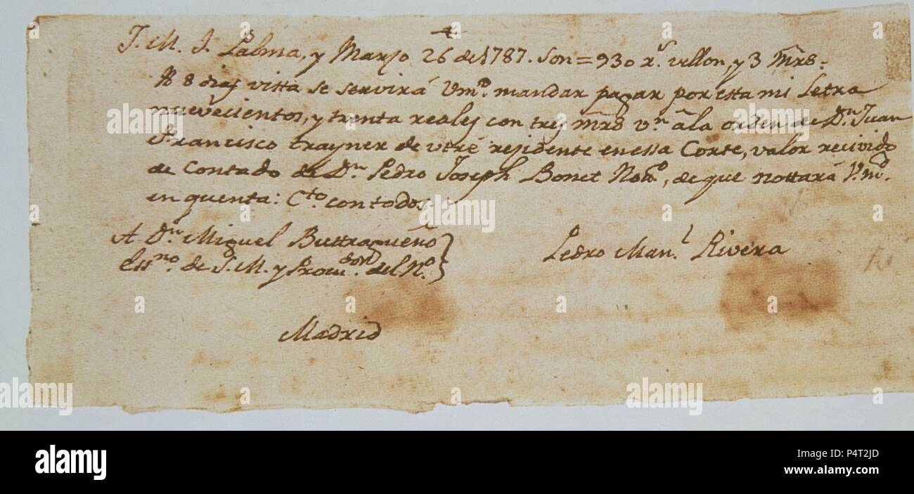 Letra de cambio hi-res stock photography and images - Alamy