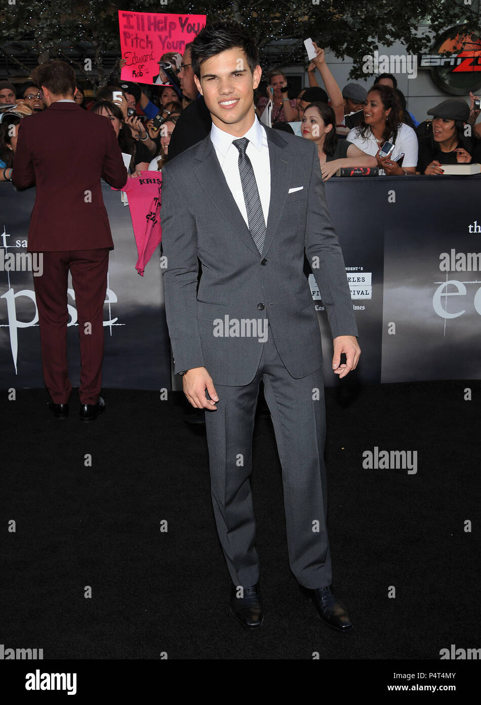 Taylor lautner 04 event in hollywood life california hi-res stock ...