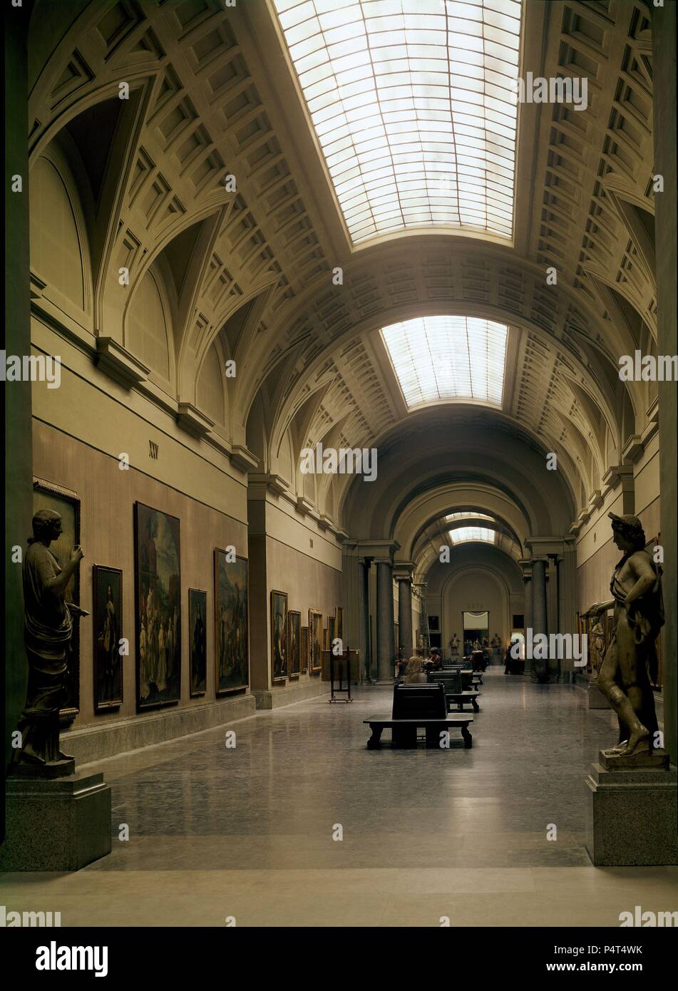 The main room at the Prado museum, Madrid. Sala Principal. Madrid, El ...