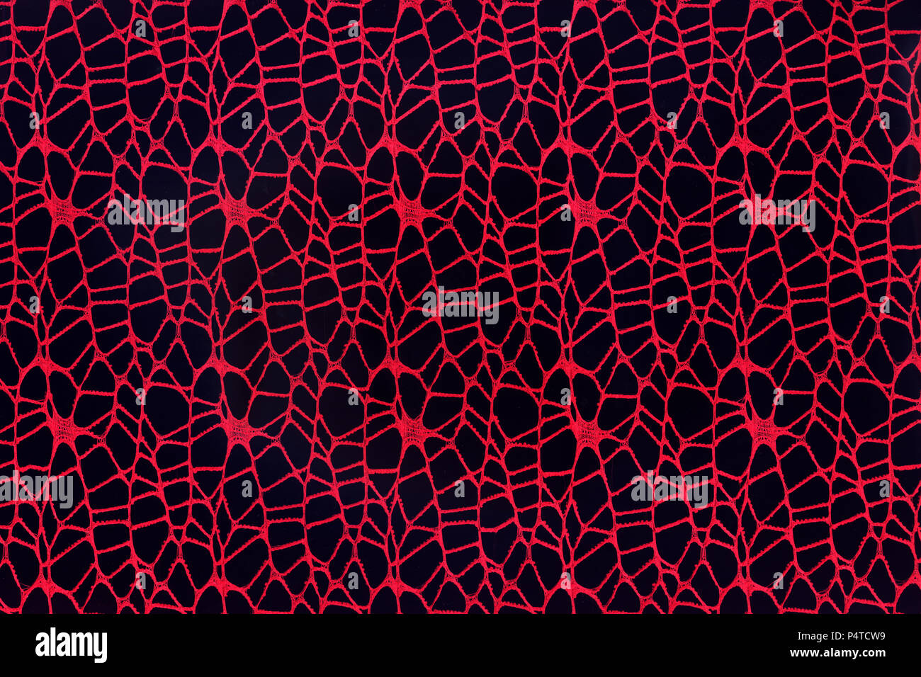 Abstract background of woven red threads on a black background Stock ...
