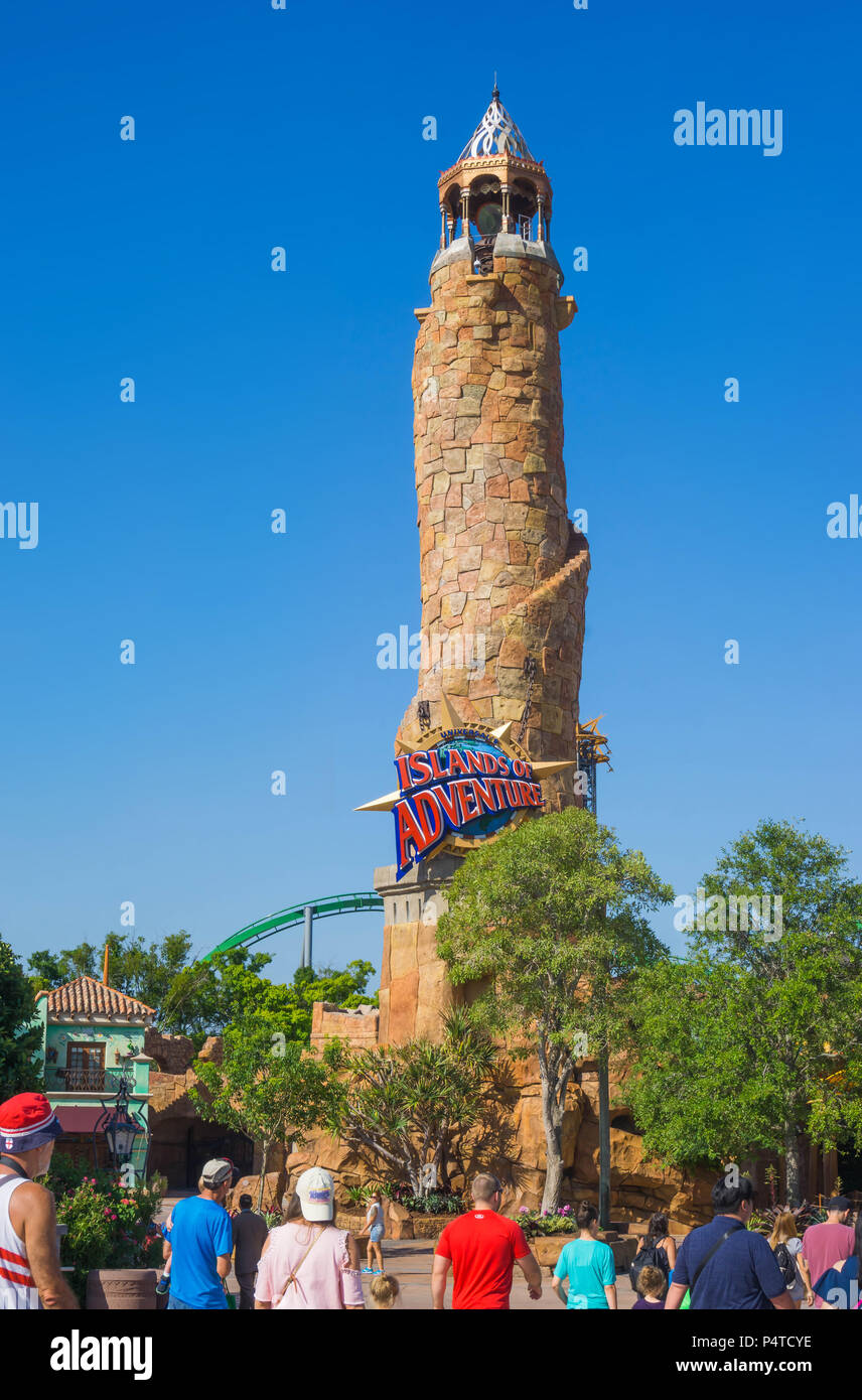 Orlando, Florida - May 09, 2018: Universal studios city walk ...