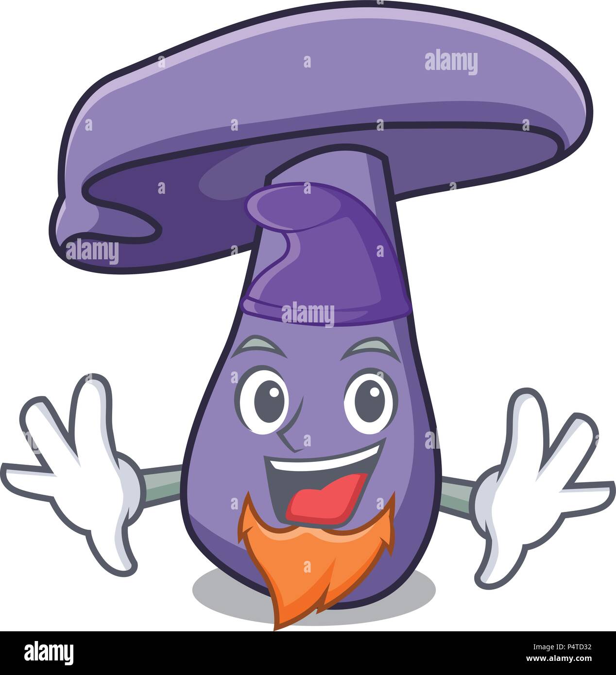 Elf blewit mushroom character cartoon Stock Vector Image & Art - Alamy