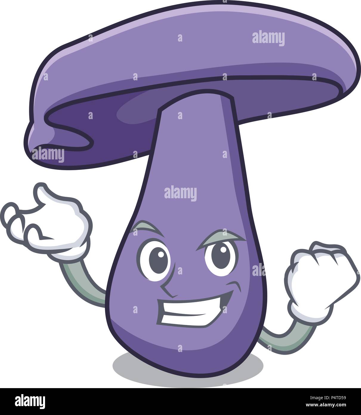 Successful blewit mushroom character cartoon Stock Vector Image & Art ...