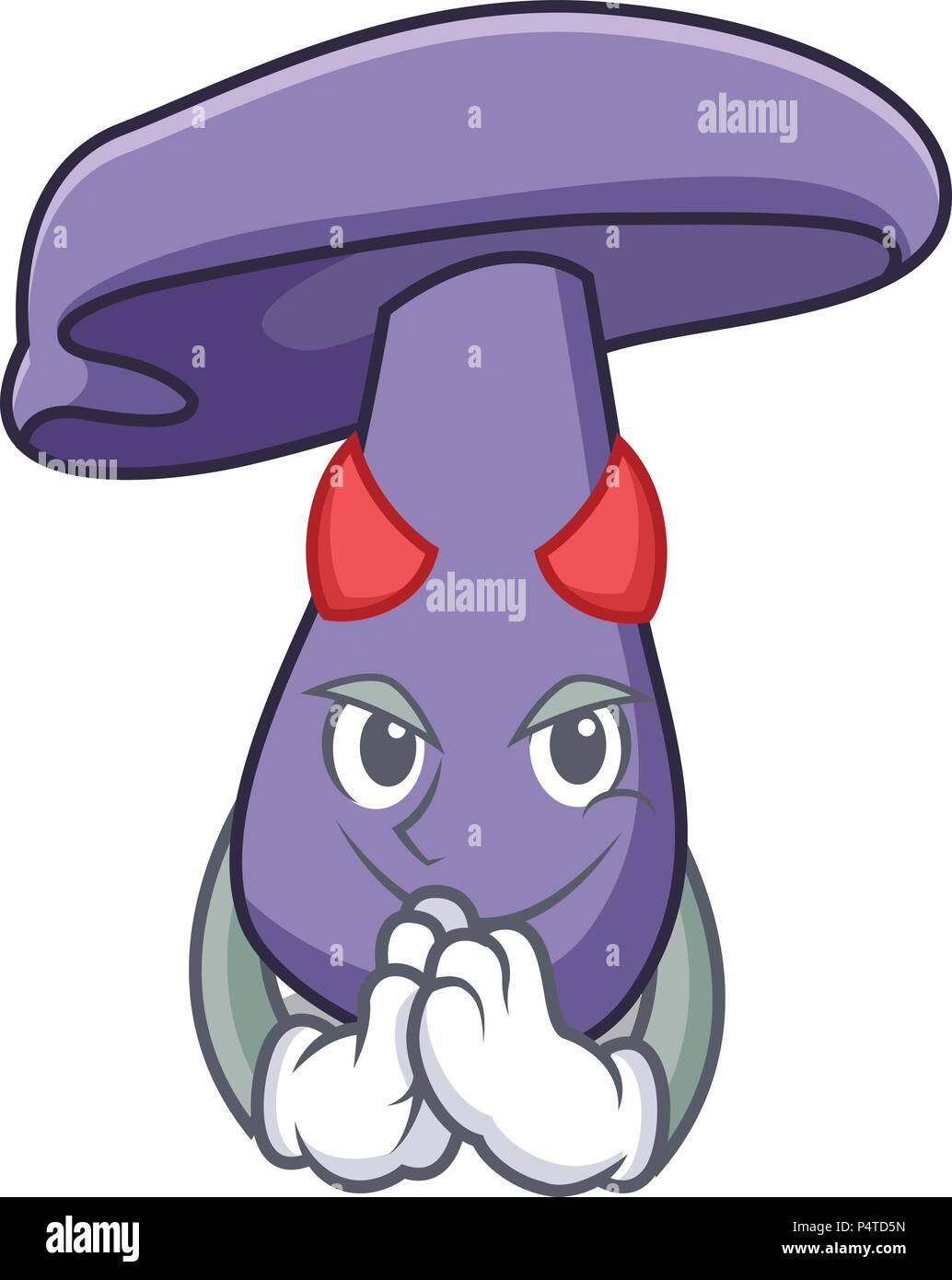 Devil blewit mushroom mascot cartoon Stock Vector Image & Art - Alamy