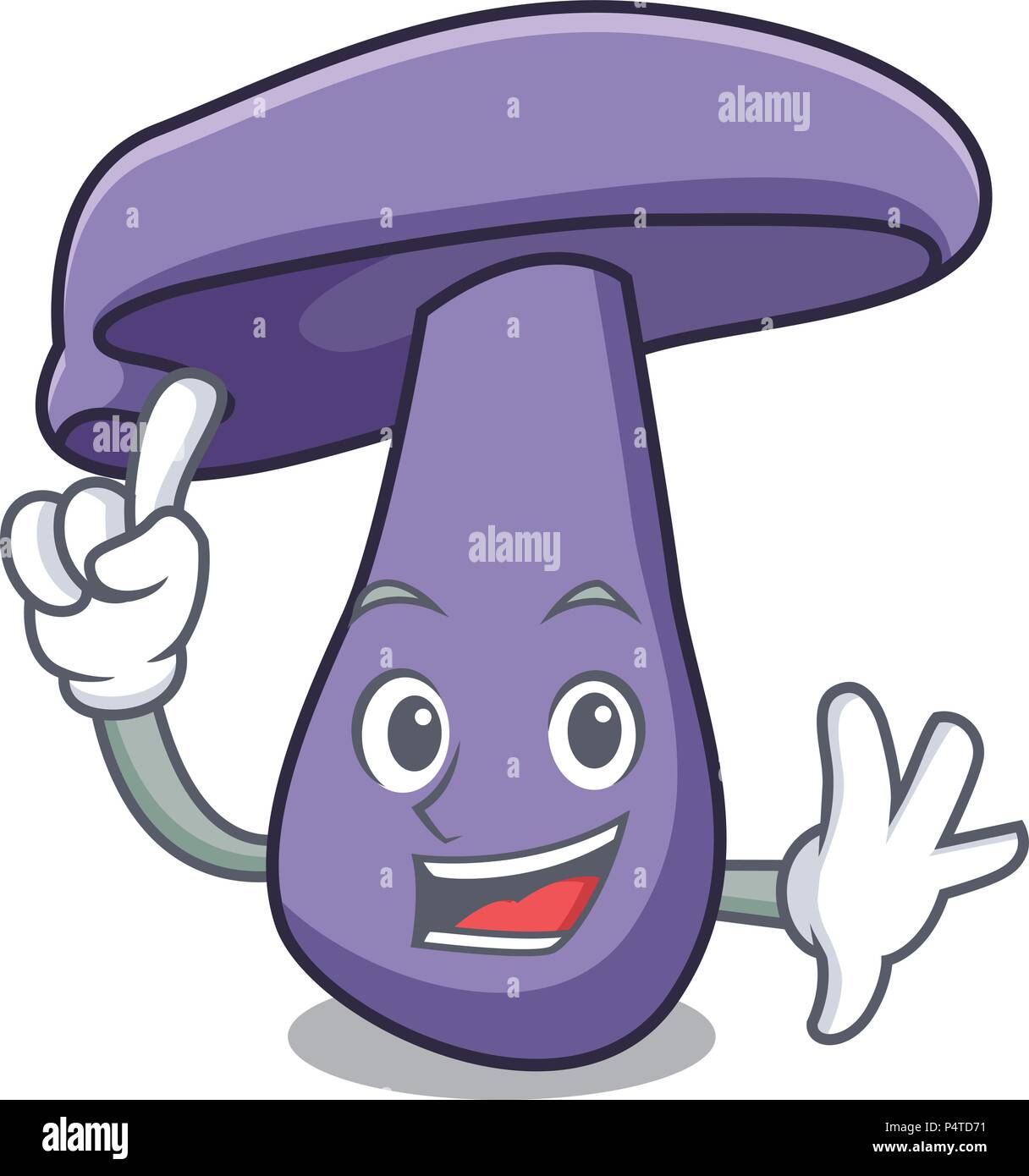 Finger blewit mushroom mascot cartoon Stock Vector Image & Art - Alamy