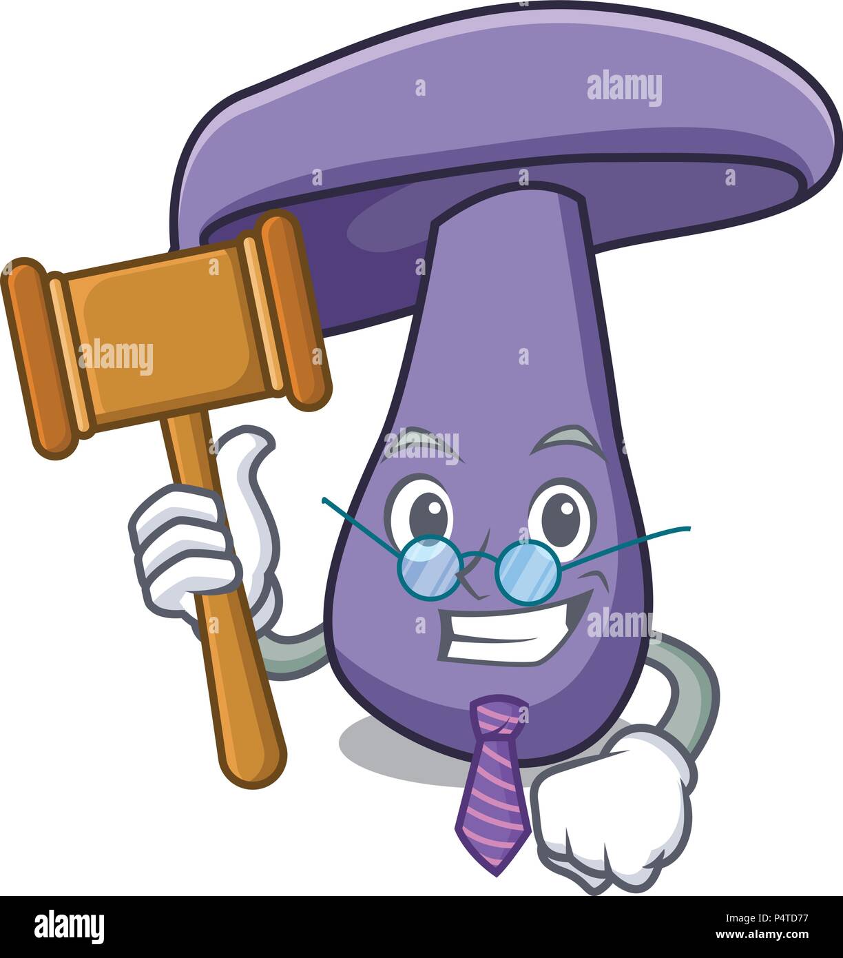 Judge blewit mushroom mascot cartoon Stock Vector Image & Art - Alamy