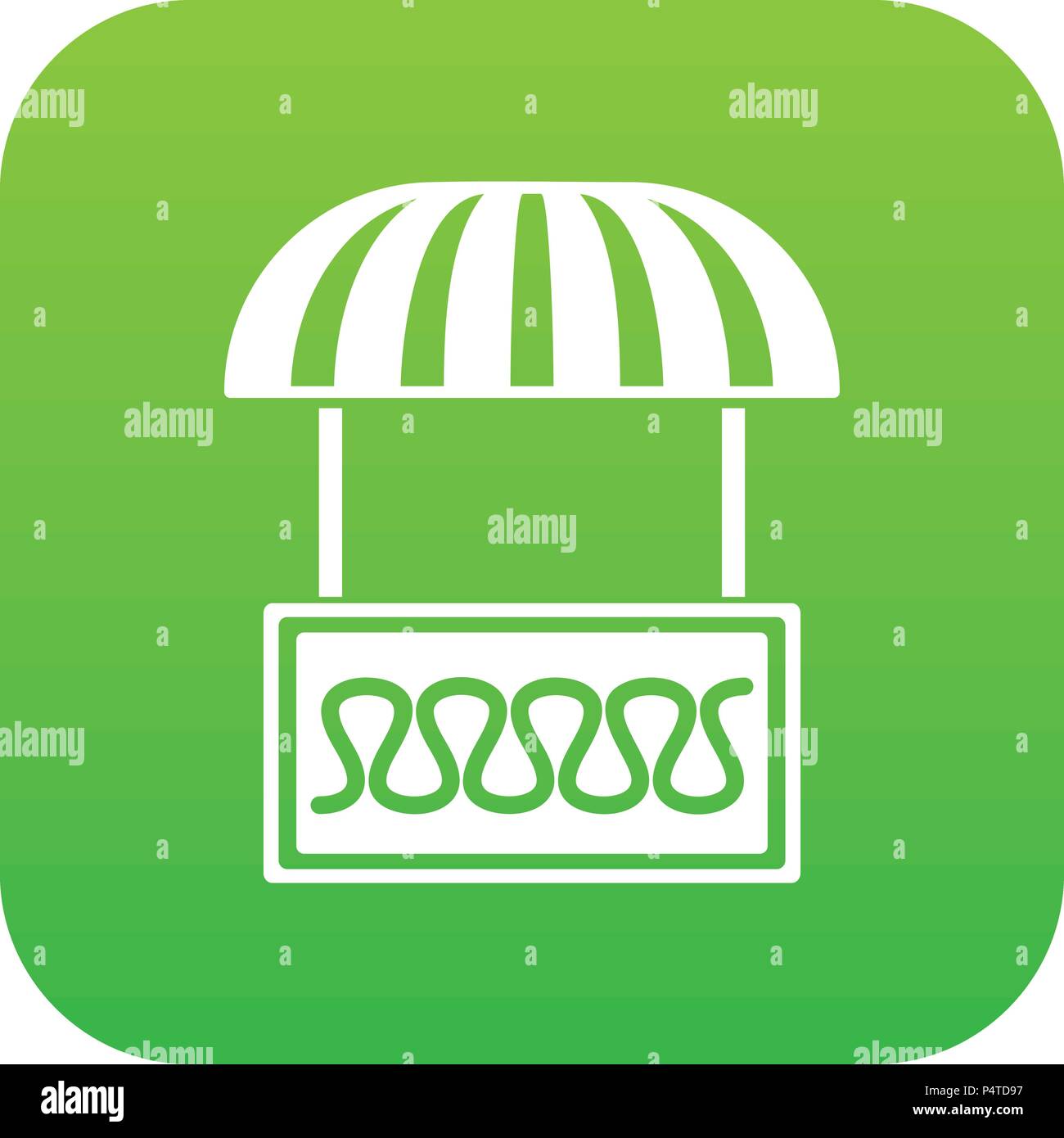 Commercial stall icon green vector Stock Vector Image & Art - Alamy
