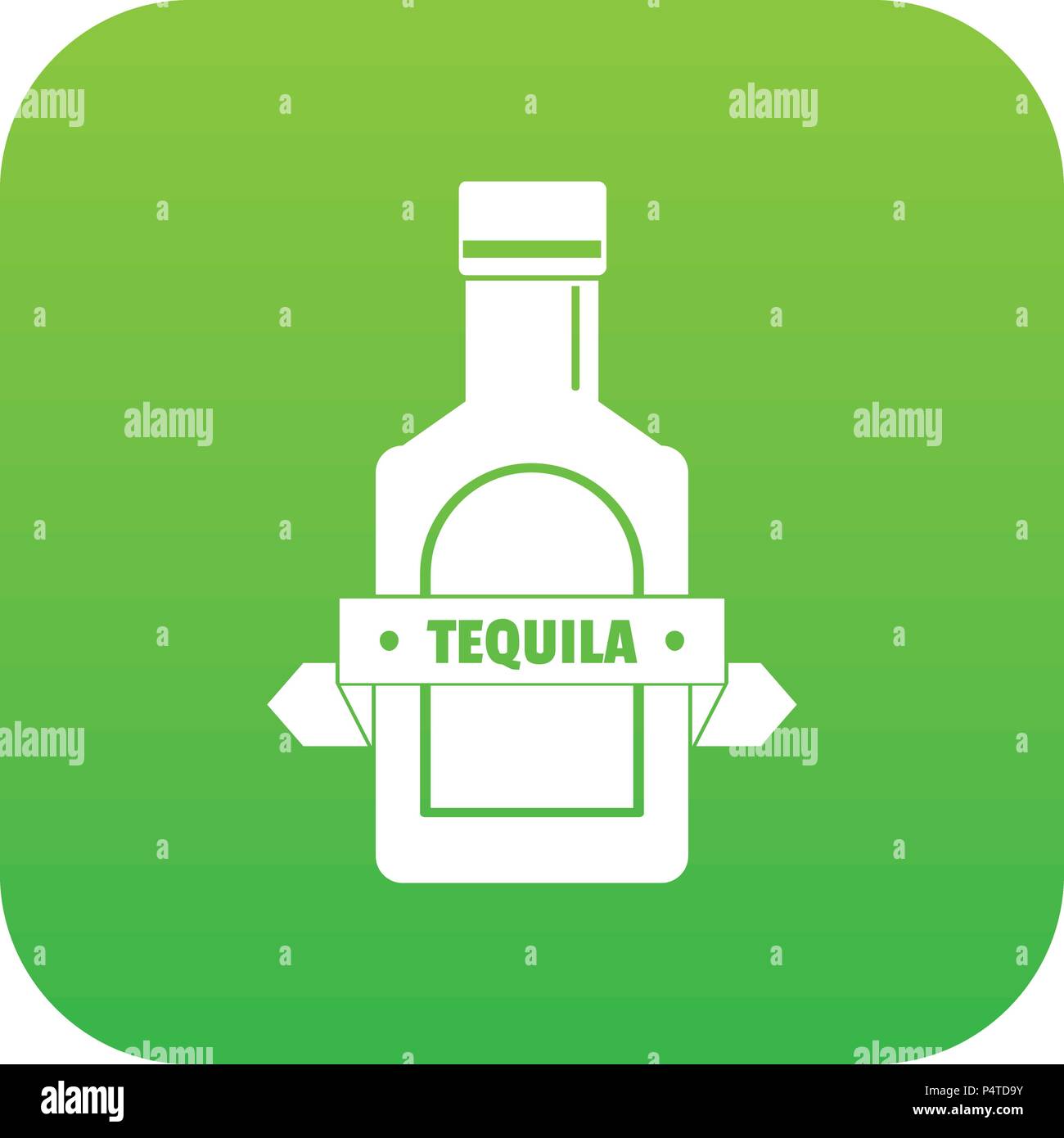 Tequila icon green vector Stock Vector Image & Art - Alamy