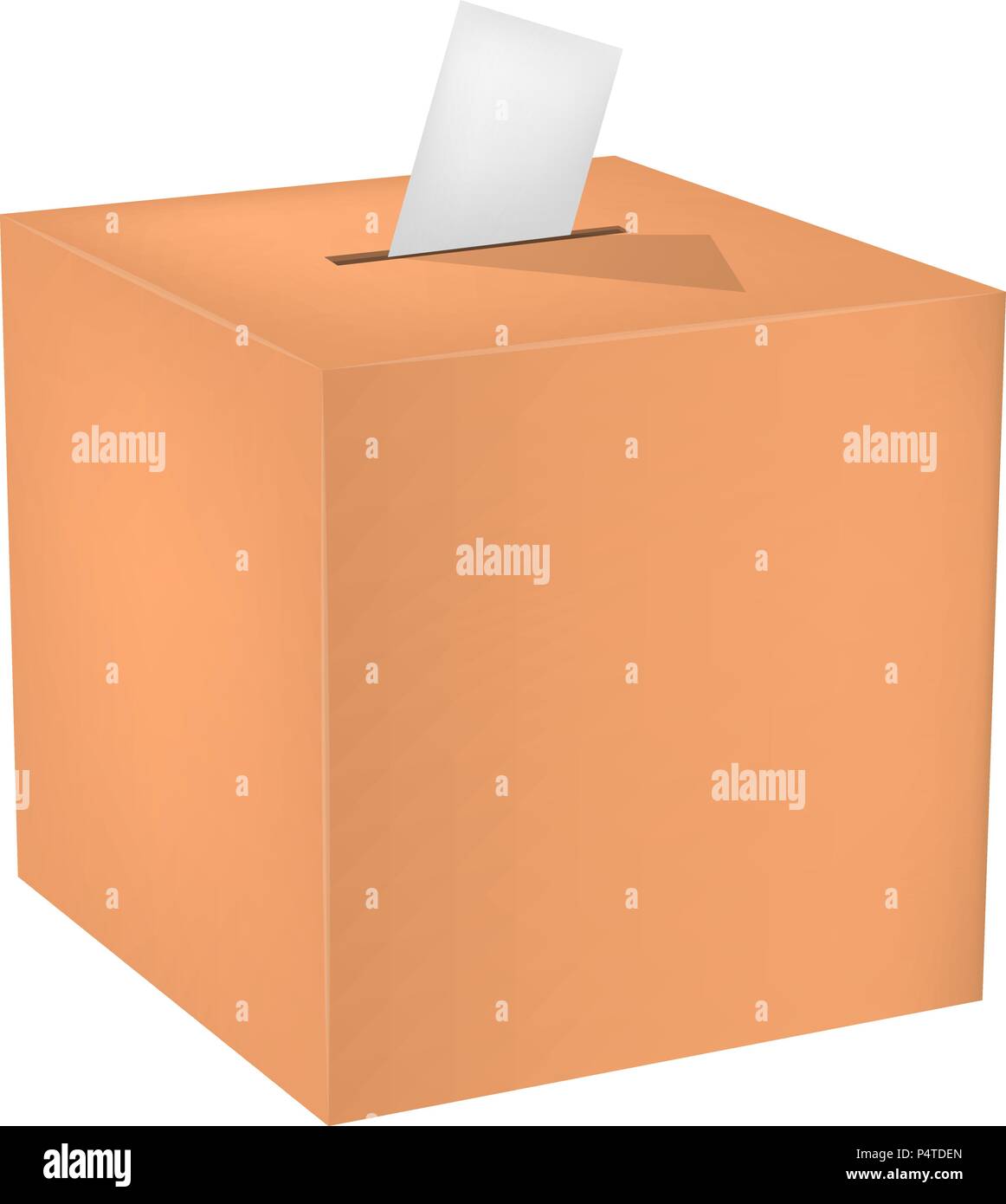 Wood election box mockup, realistic style Stock Vector Image & Art - Alamy