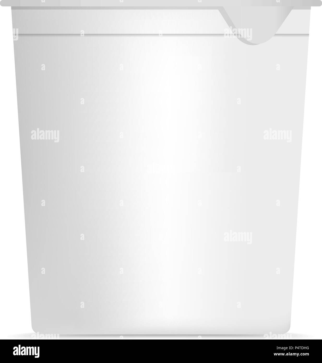 Yogurt box mockup, realistic style Stock Vector Image & Art - Alamy