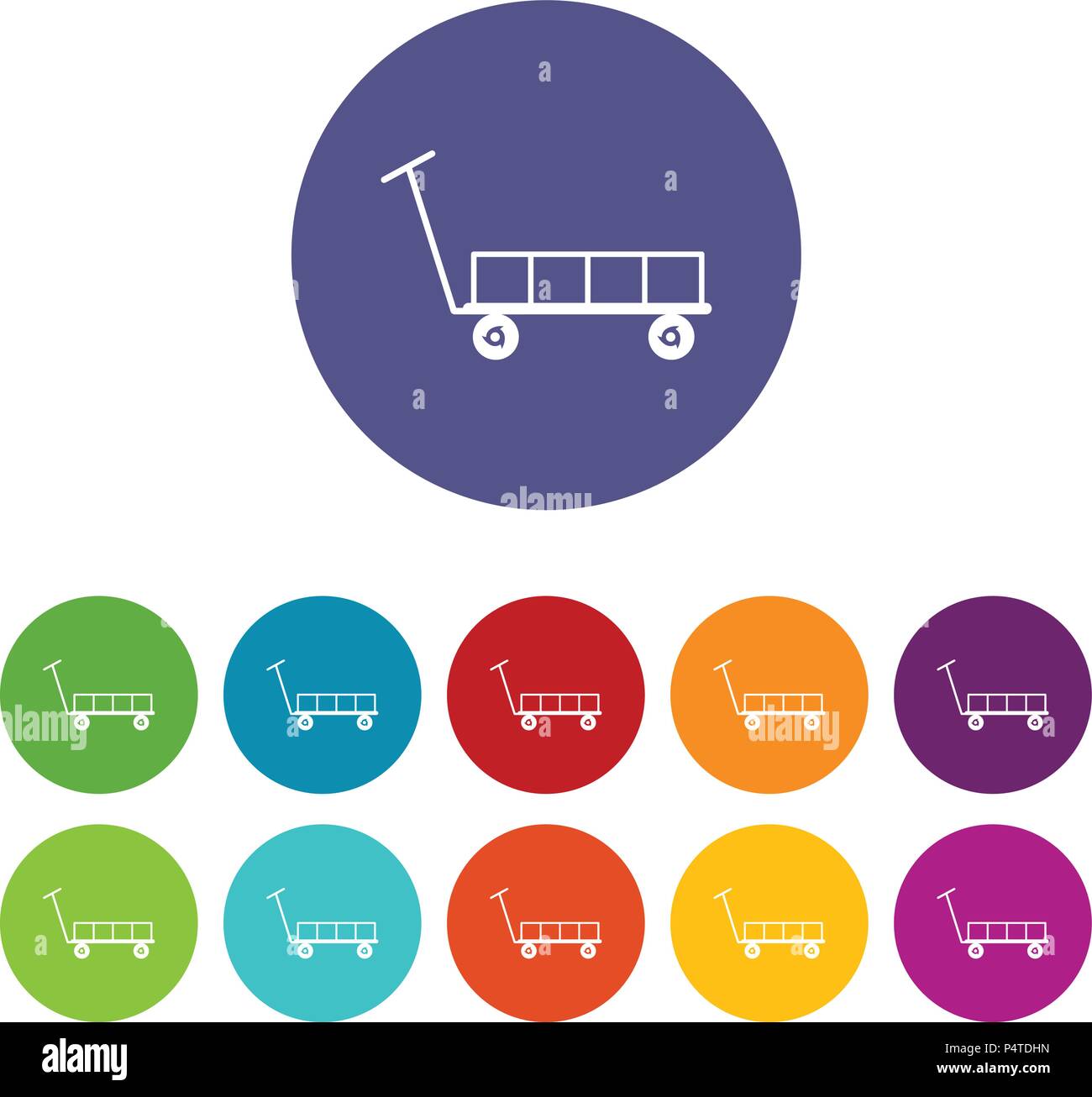 Big trolley icons set vector color Stock Vector Image & Art - Alamy