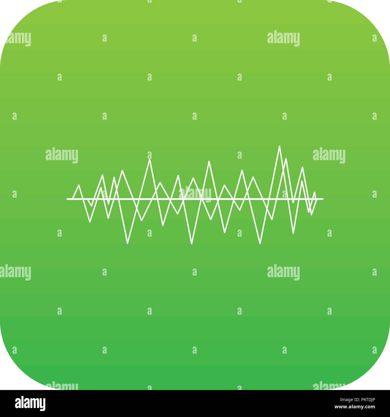 Sound wave icon digital green Stock Vector Image & Art - Alamy