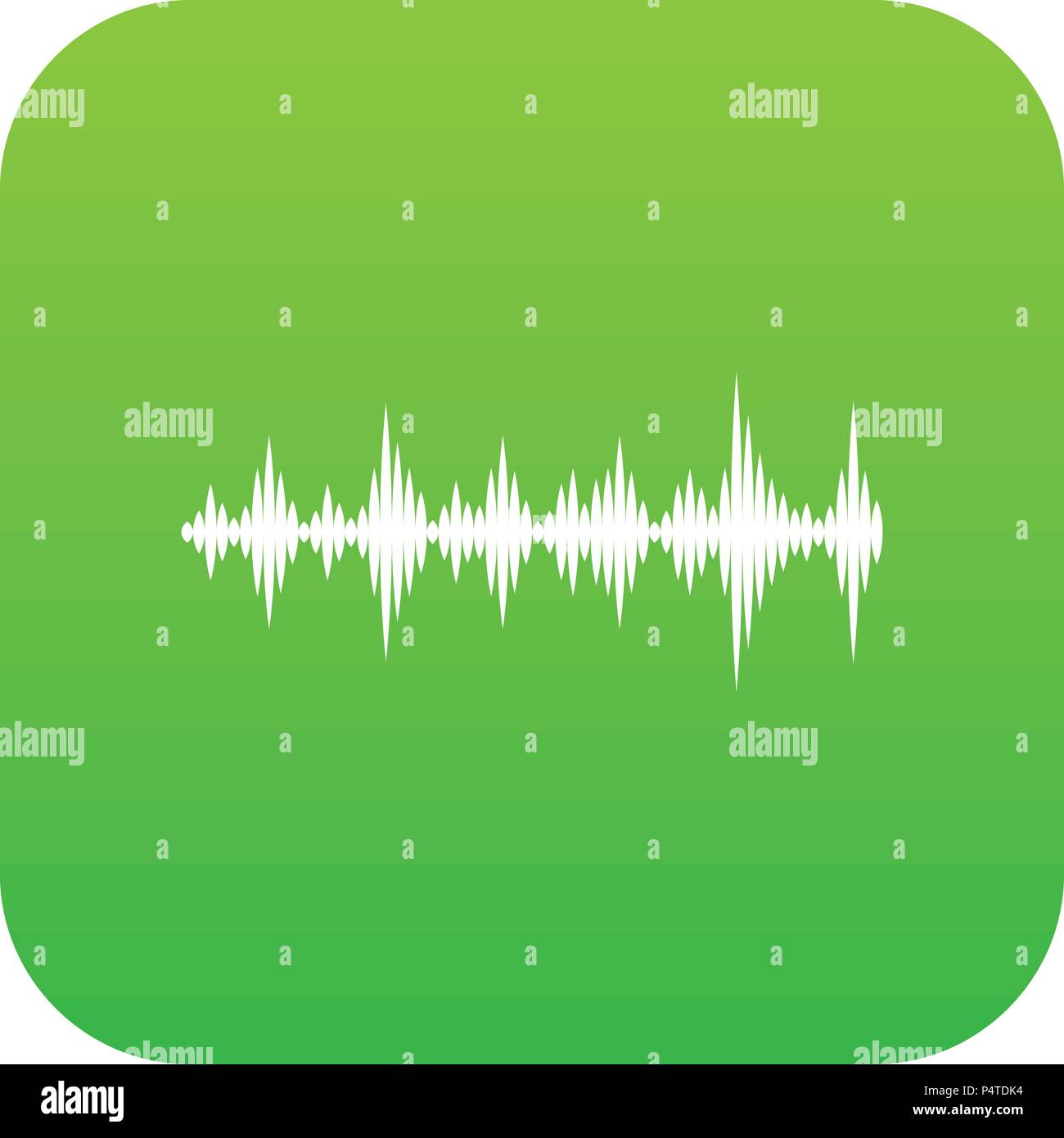 Music sound waves icon digital green Stock Vector Image & Art - Alamy