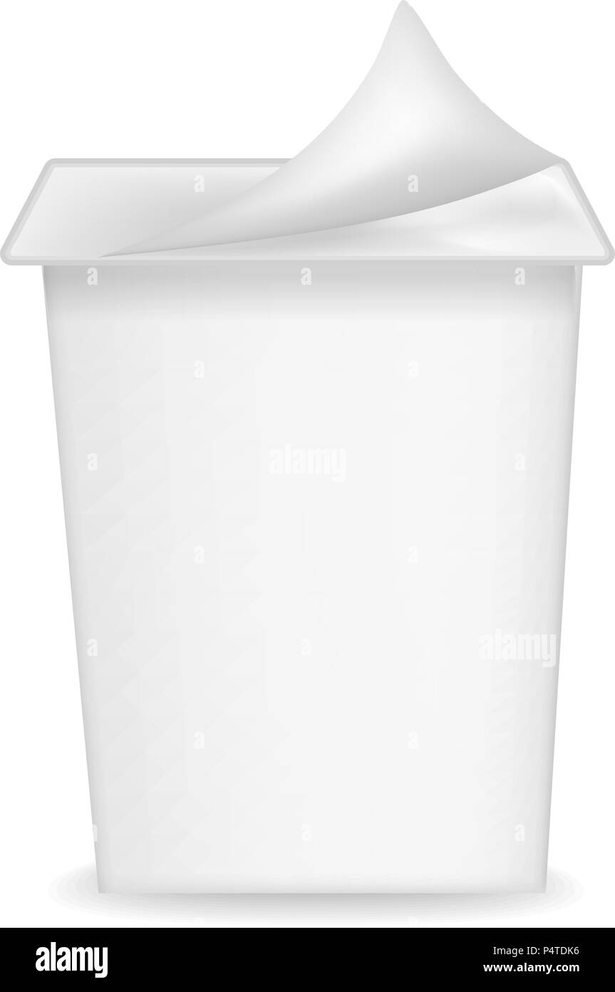 New yogurt box mockup, realistic style Stock Vector Image & Art - Alamy