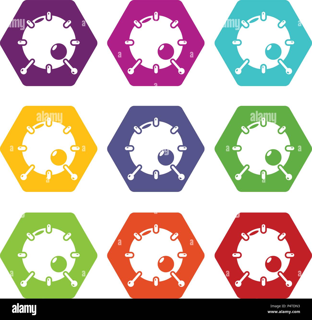 Drum icons set 9 vector Stock Vector Image & Art - Alamy