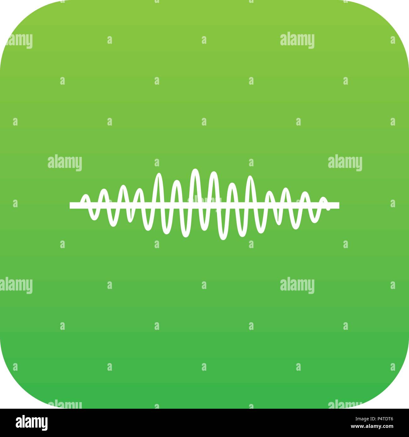 Sound wave icon digital green Stock Vector Image & Art - Alamy
