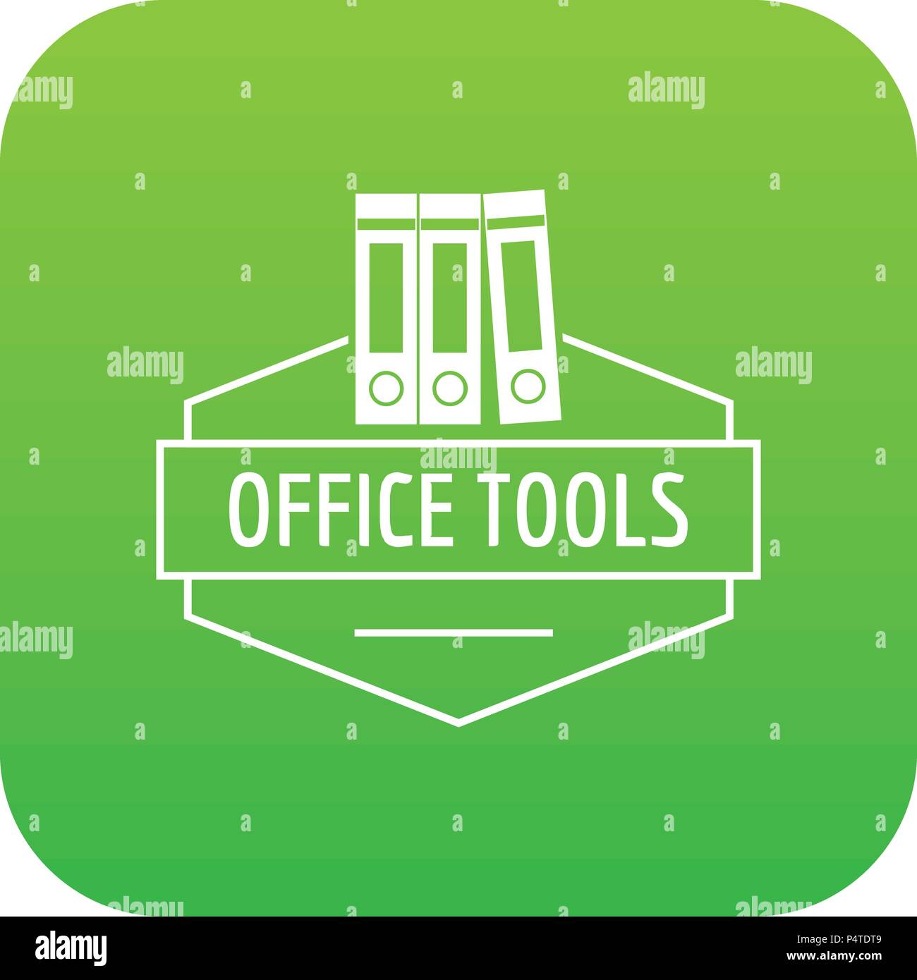 Office tool icon green vector Stock Vector Image & Art - Alamy