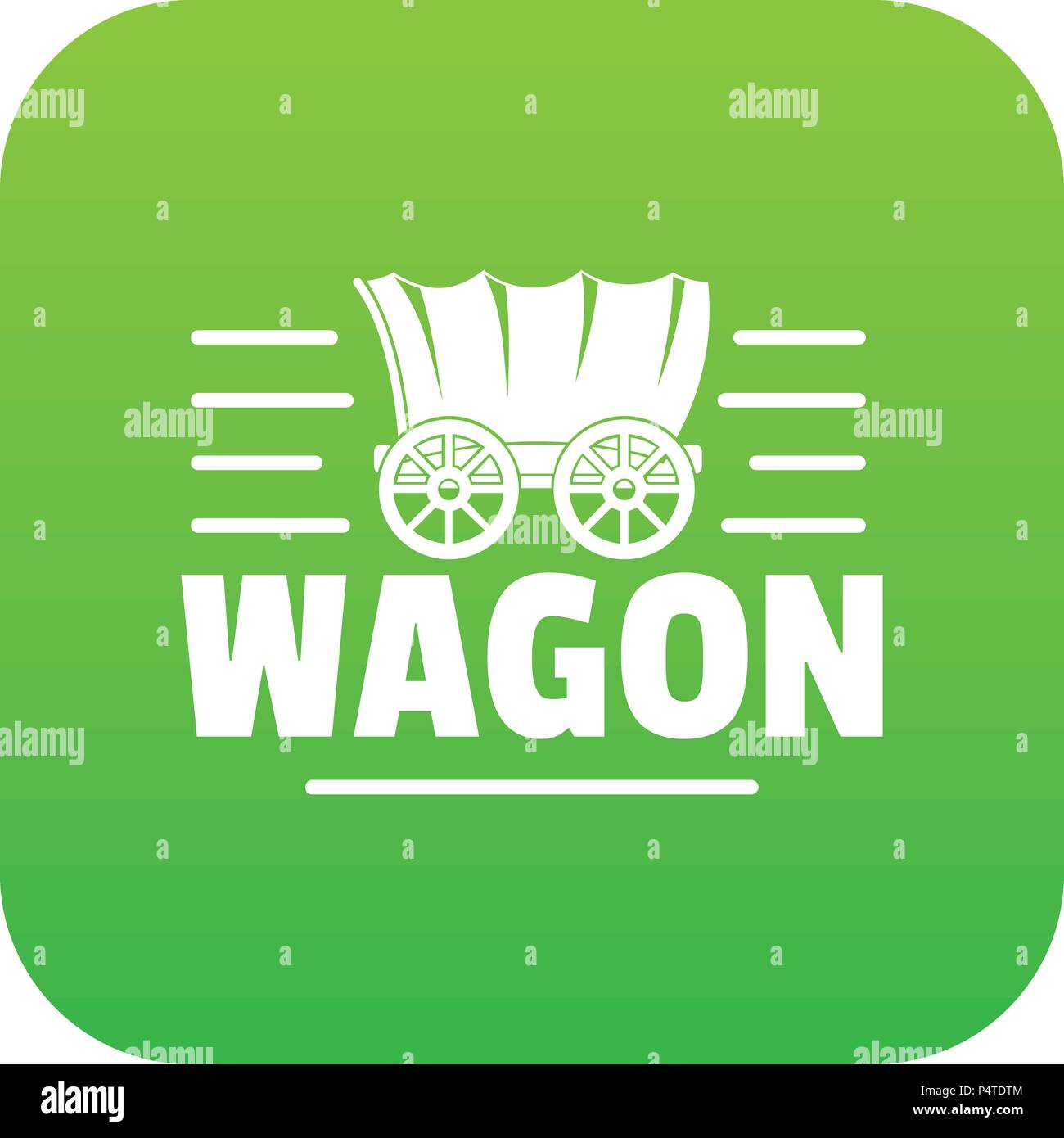 Wagon icon green vector Stock Vector Image & Art - Alamy
