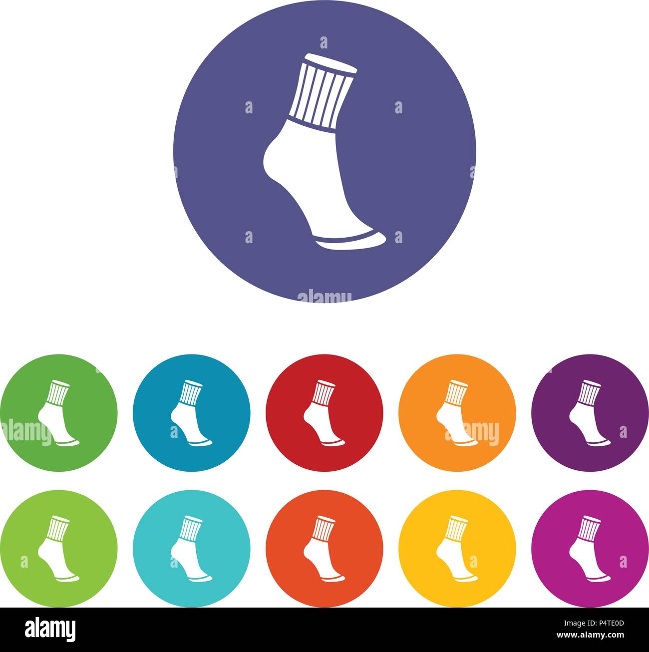 Sock icons set vector color Stock Vector Image & Art - Alamy