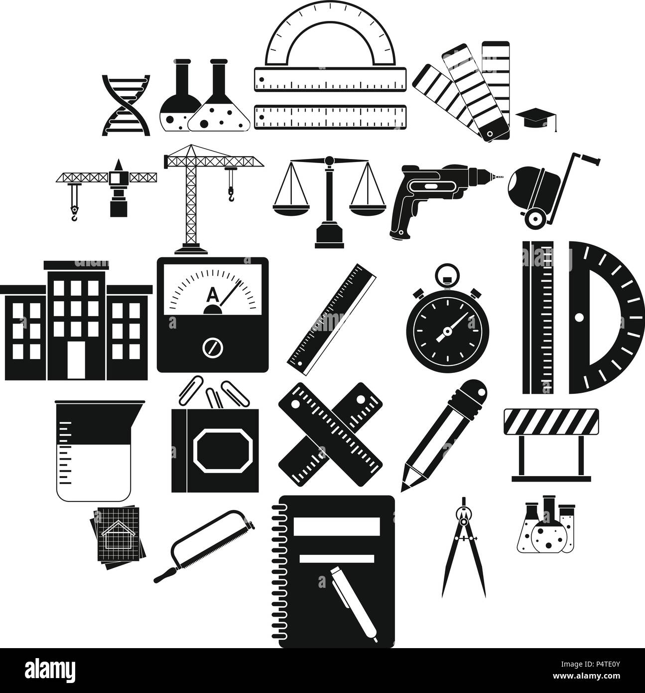 Divider icons set, simple style Stock Vector Image & Art - Alamy